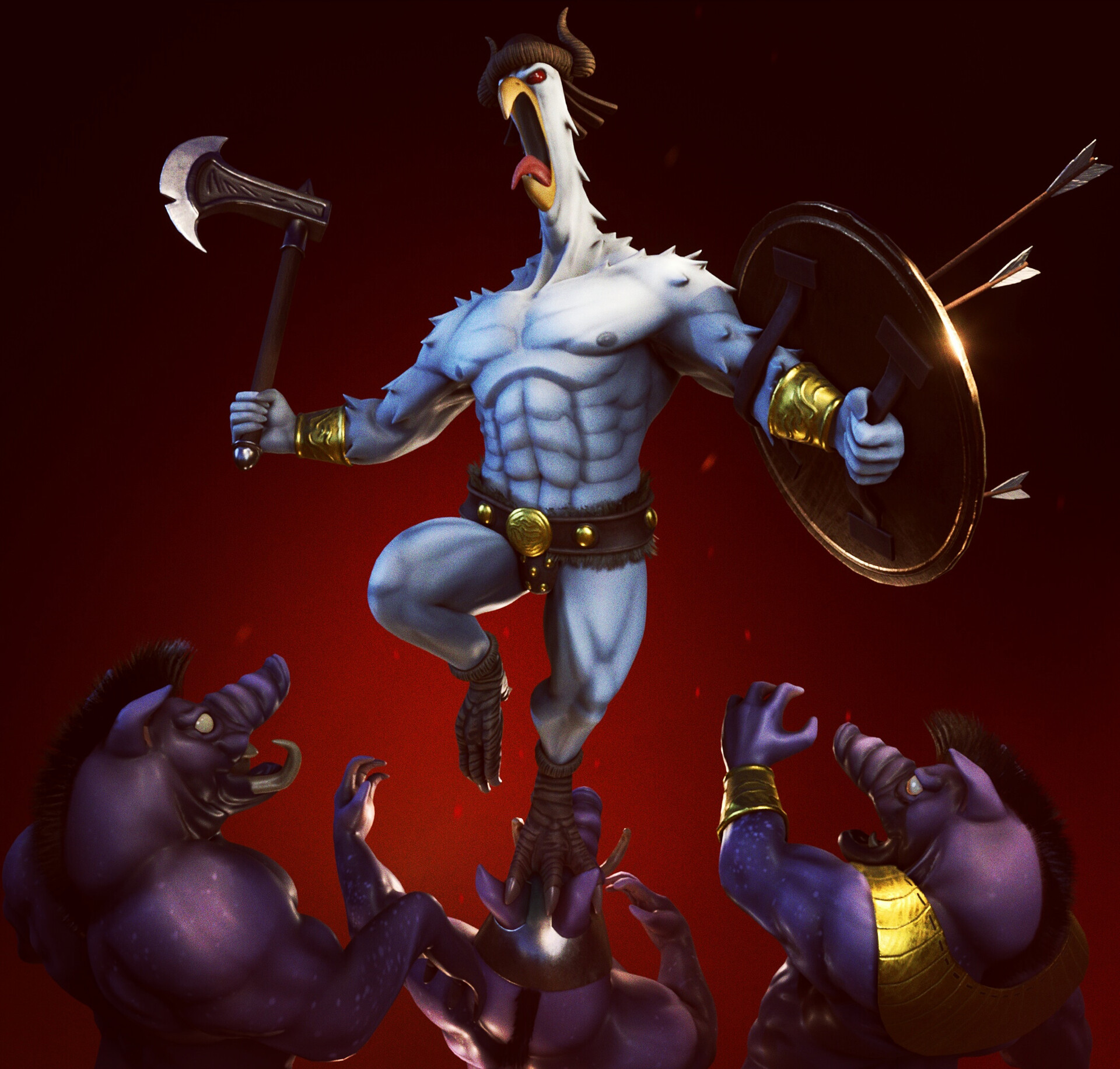 ArtStation - Barbarian Goose - Nikita Orlov Illustration tribute