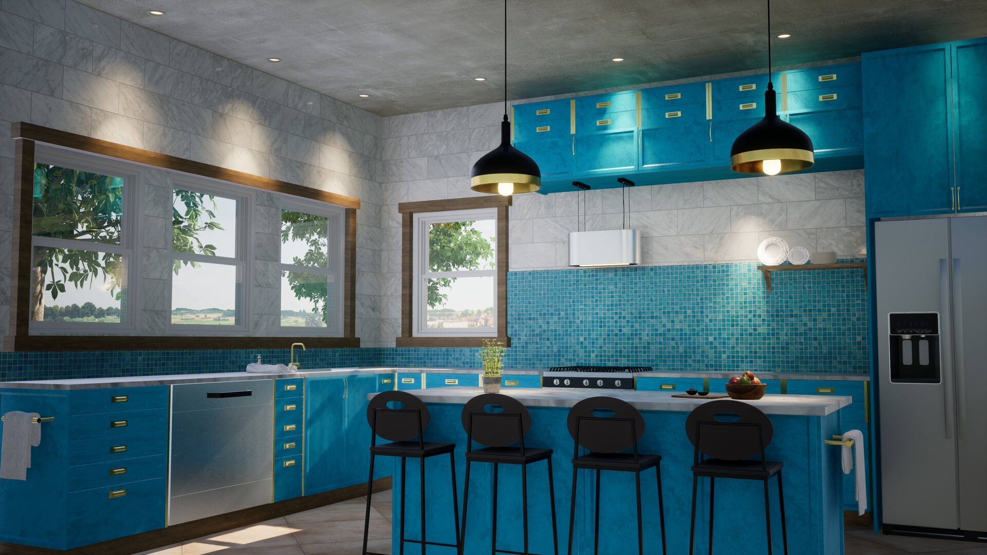 ArtStation - Kitchen Interior Archviz (Pain in the A$$)