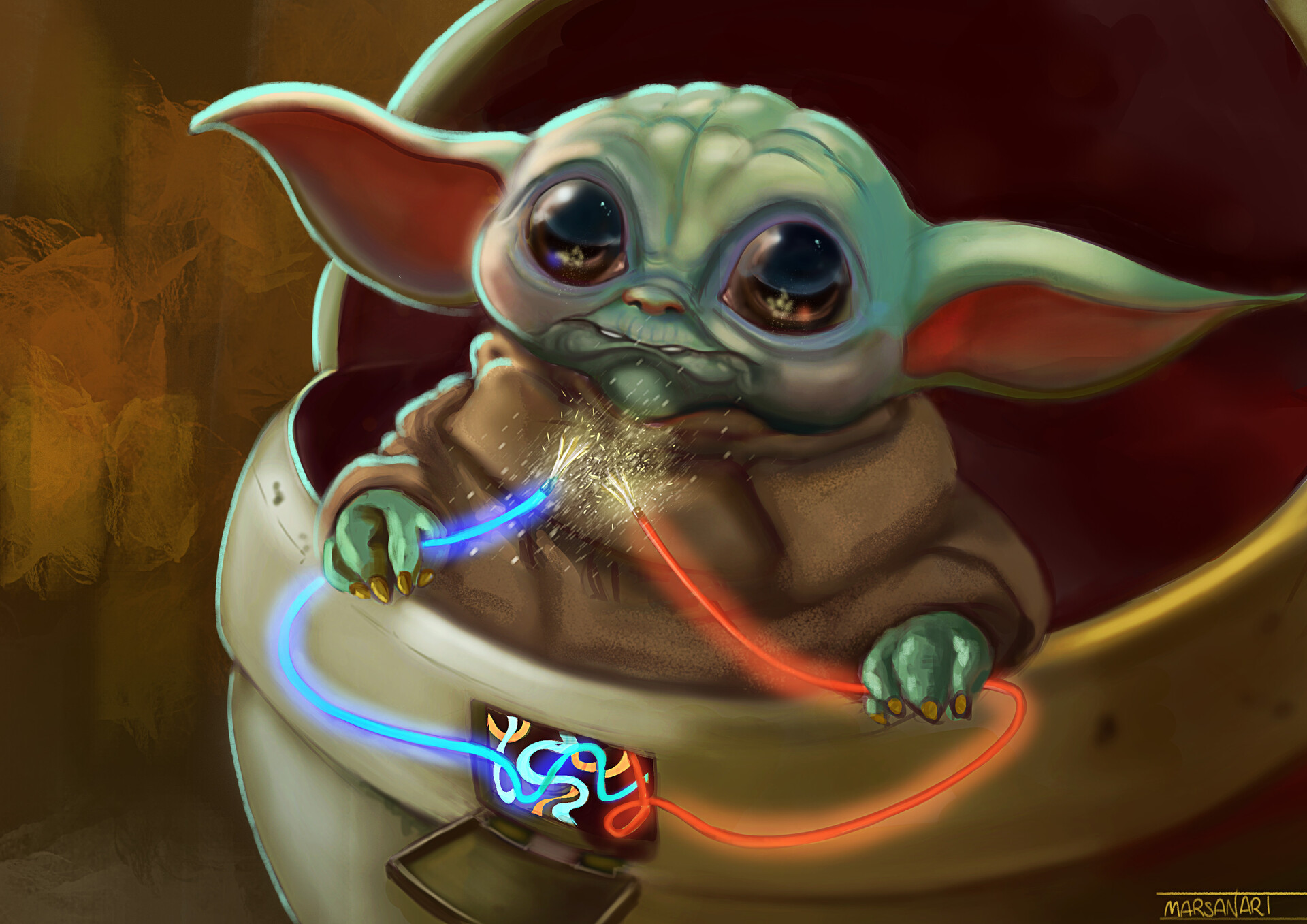 ArtStation - Merry Christmas baby Yoda