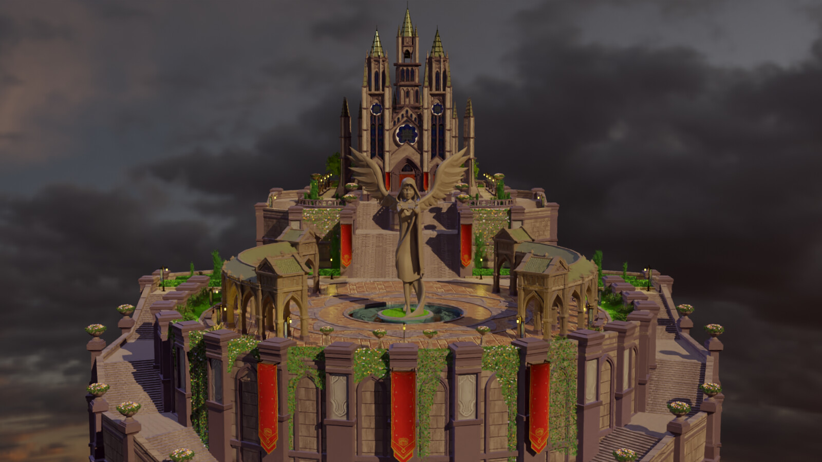 Vitaliy Stukalov - Mondstadt, The Favonius Cathedral from Genshin Impact