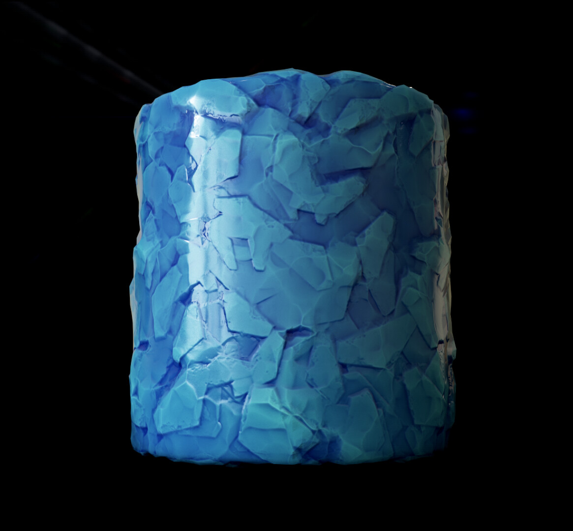 ArtStation - Stylized ice material