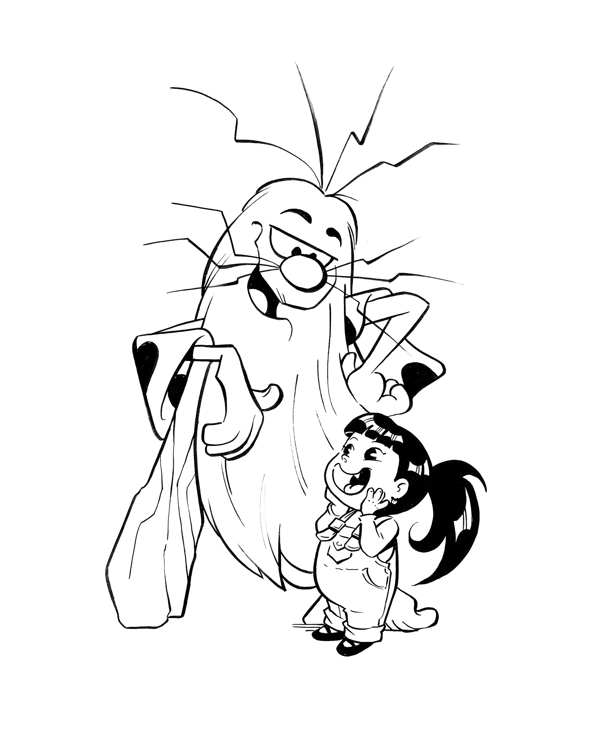 captain caveman coloring pages