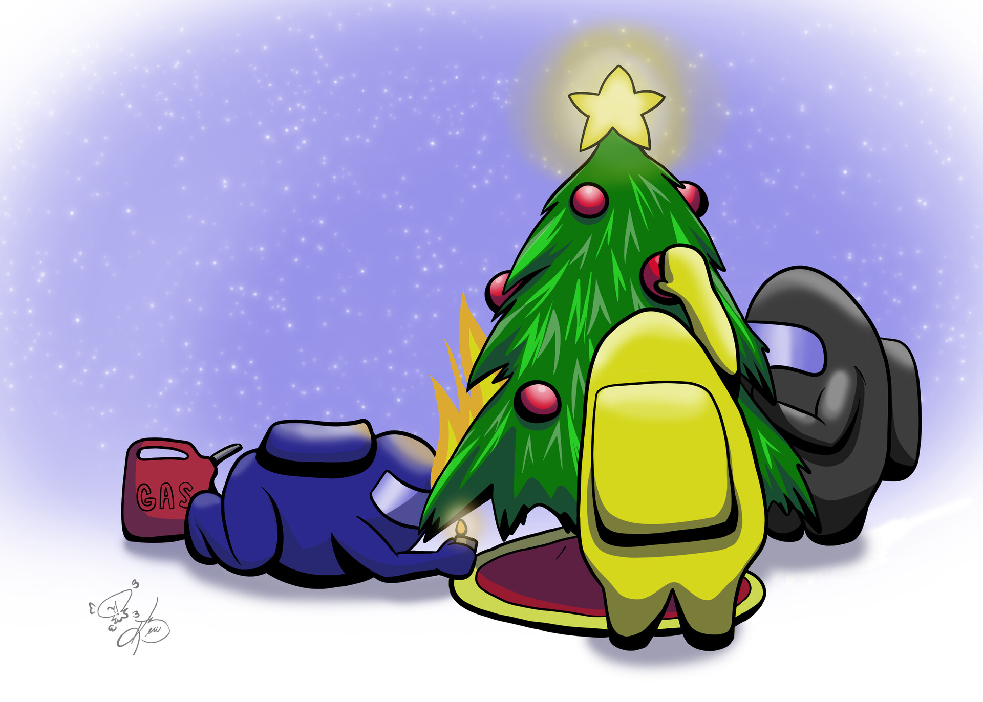 ArtStation - Among Us Christmas