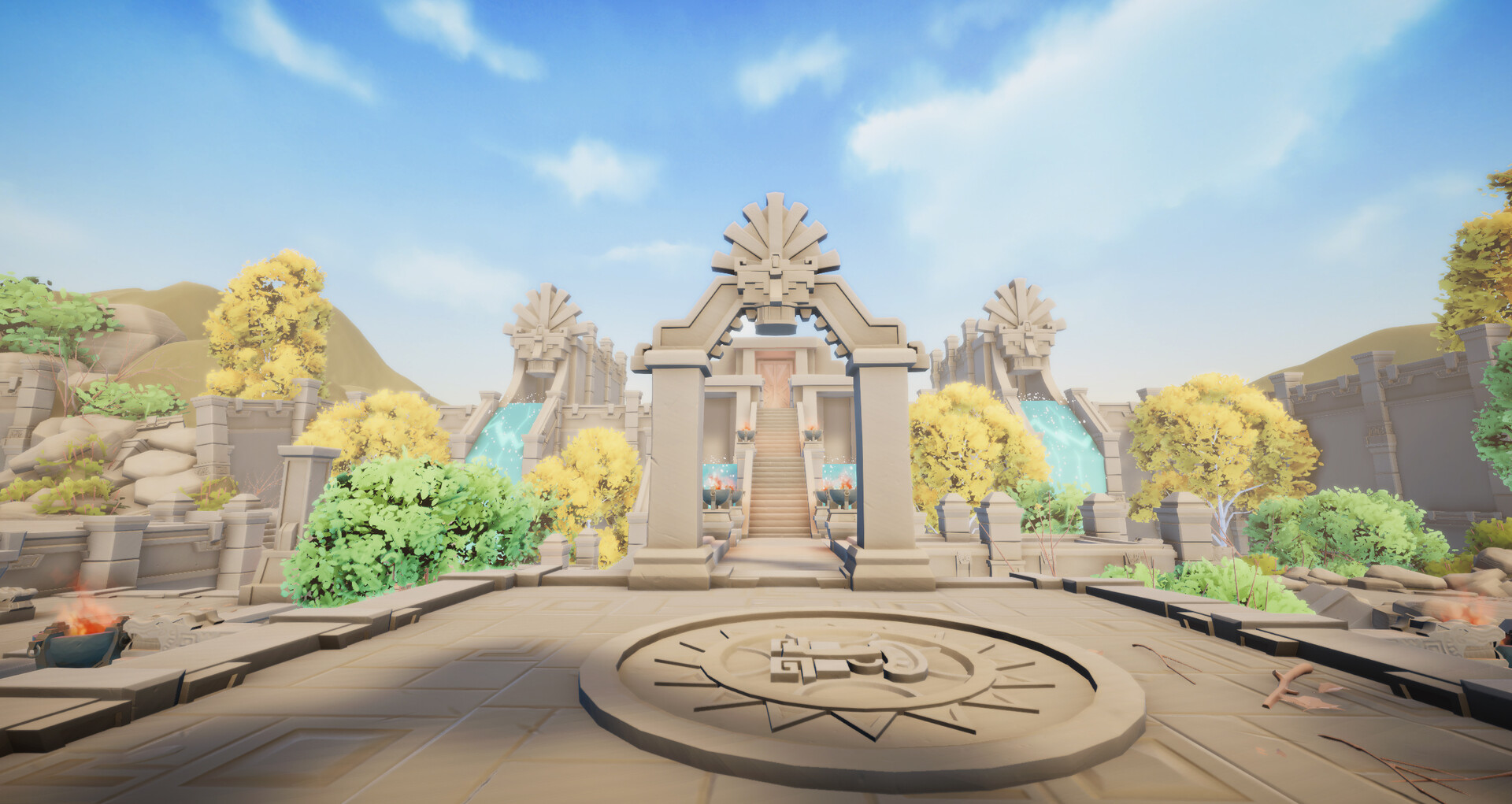 TRIPOLYGON - The Lost Temple modeled in Unity
