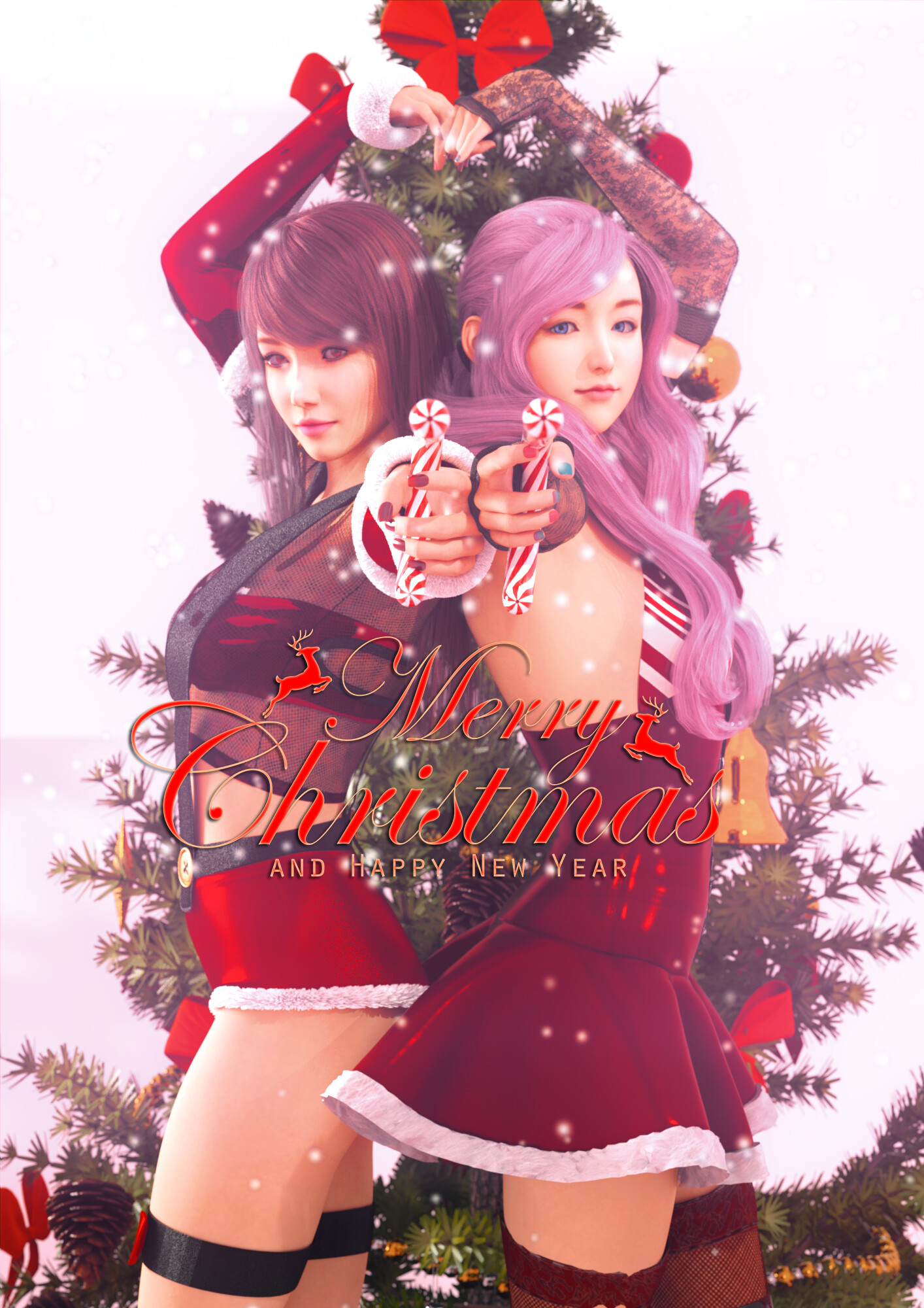 ArtStation - SWEET KILLERS wish you Merry Christmas