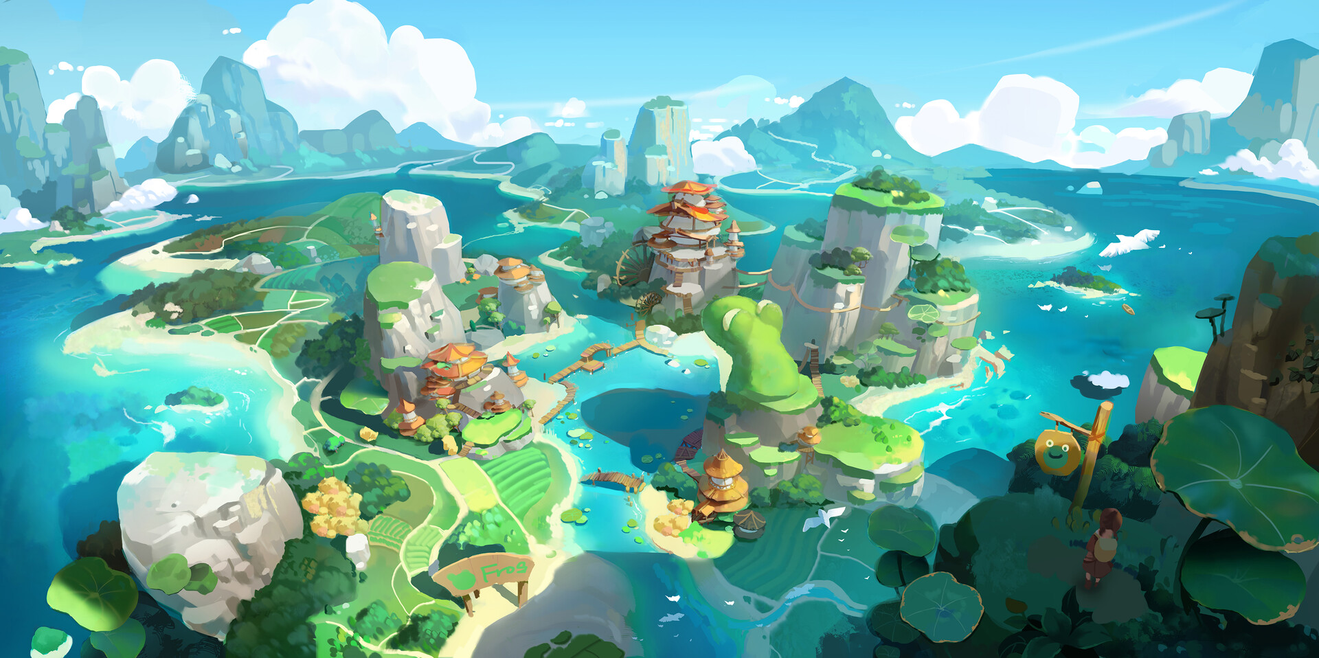 ArtStation - Frog Village