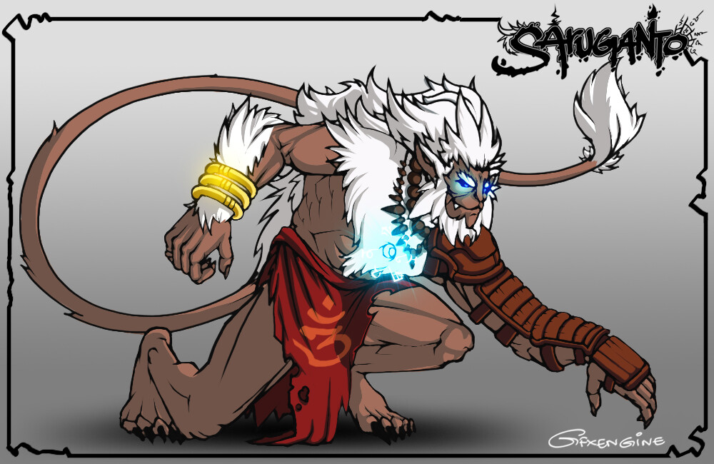 ArtStation - Monkey god - Saruganto