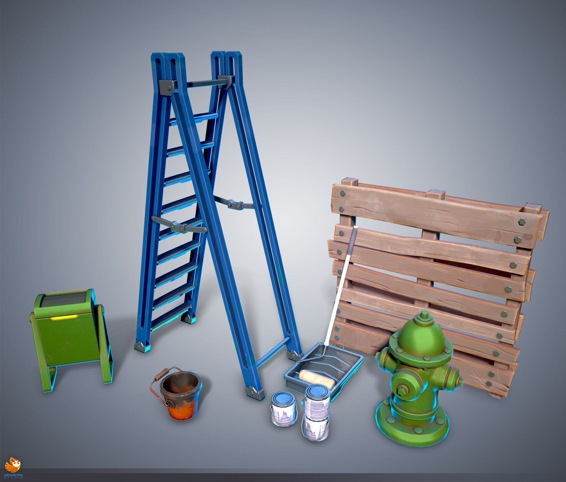 Arcane Owl Studio - Overwatch FanArt Props - Street Props