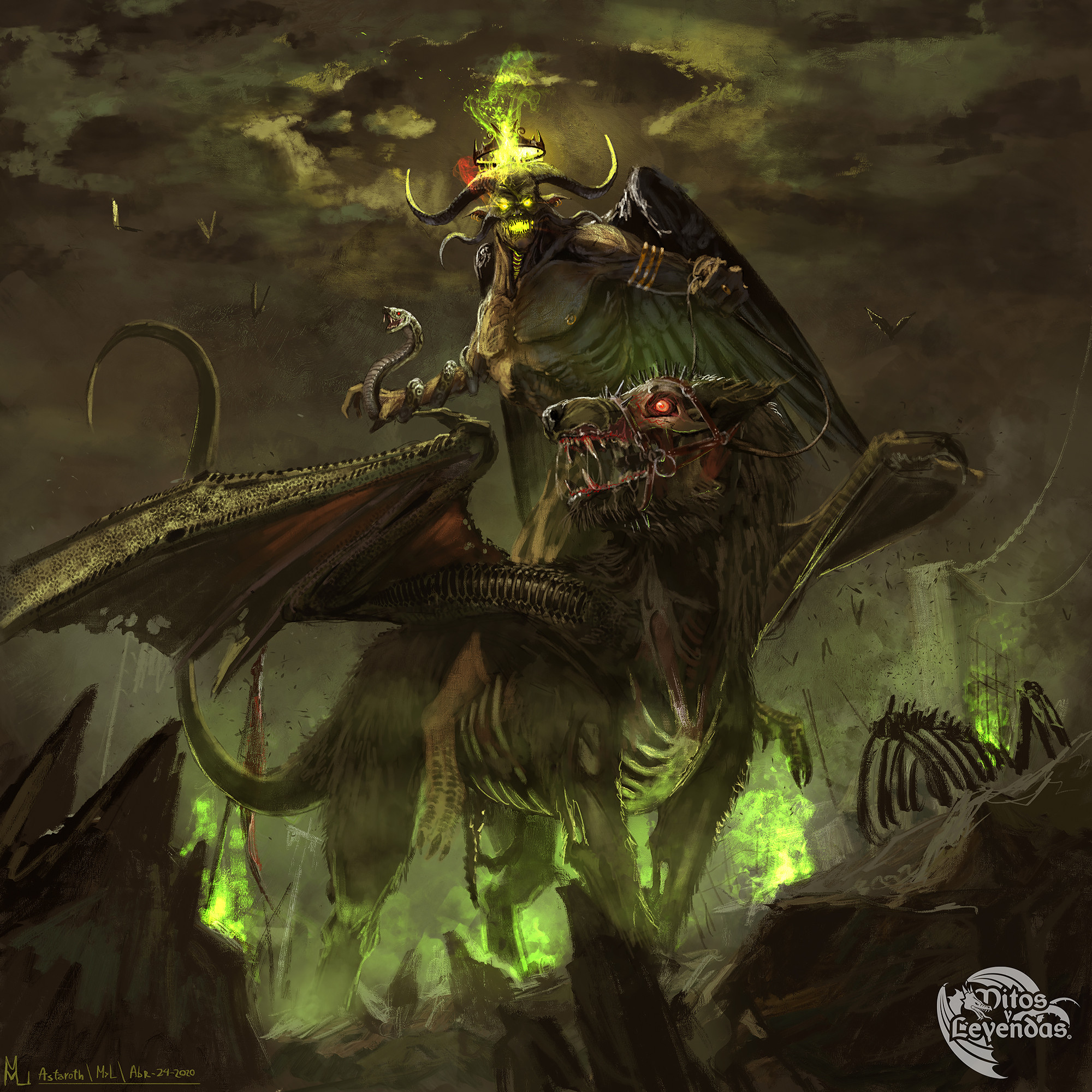 Astaroth by Marcos Villarroel (highdarktemplar) : r/ImaginaryDemons