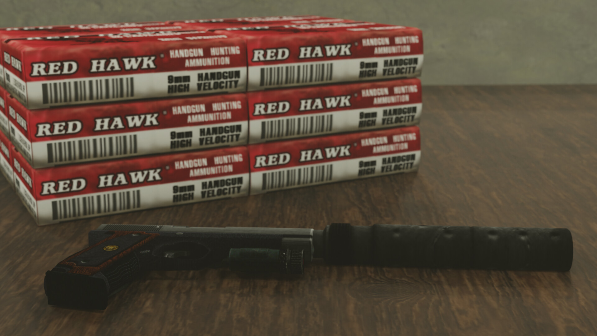 ArtStation - Resident Evil 4 Silenced Handgun and Red Hawk Ammo