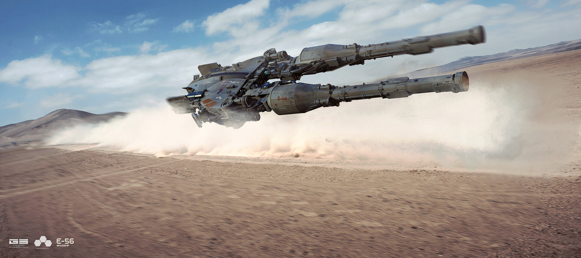 ArtStation - E-56 - 2020 desert shot