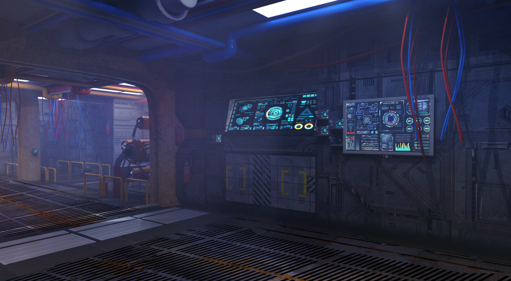 ArtStation - SCI-FI work station