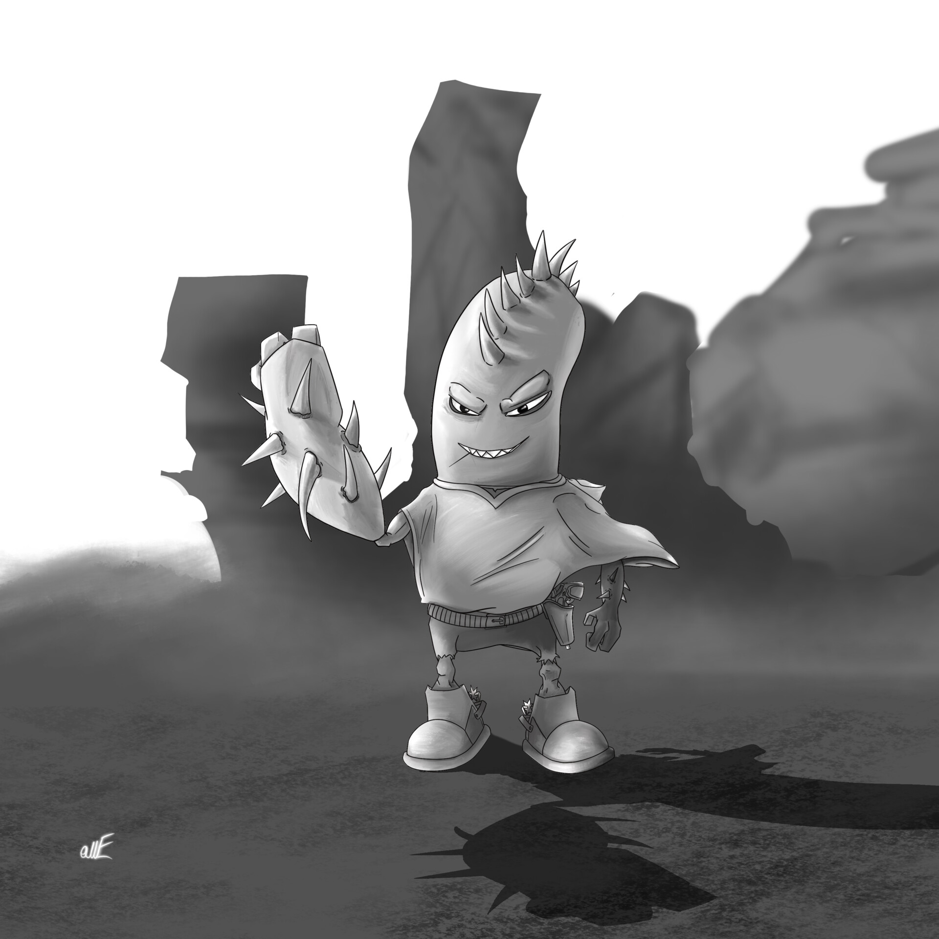 ArtStation - character concept art - spike