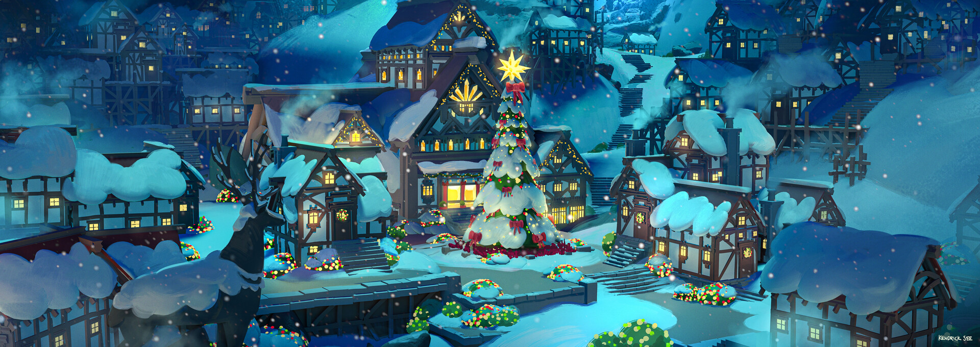 ArtStation - Winter Village