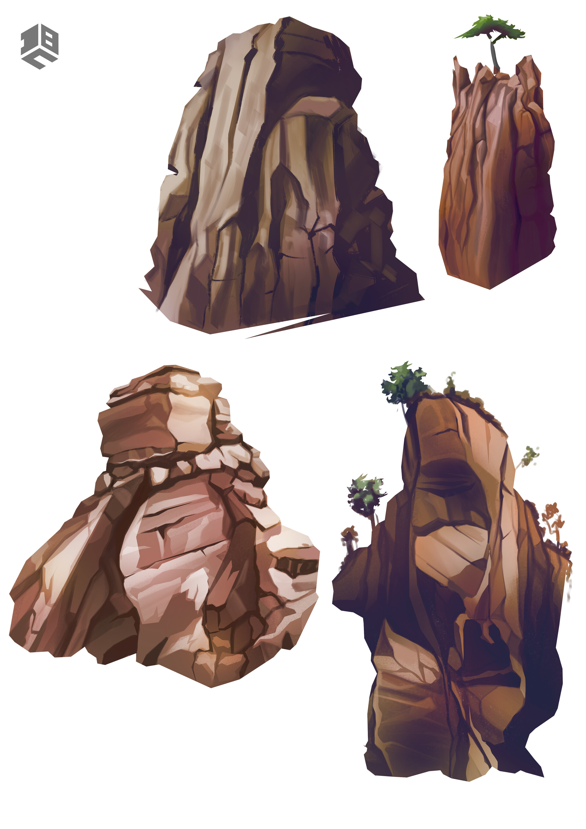 ArtStation - Rock Studies
