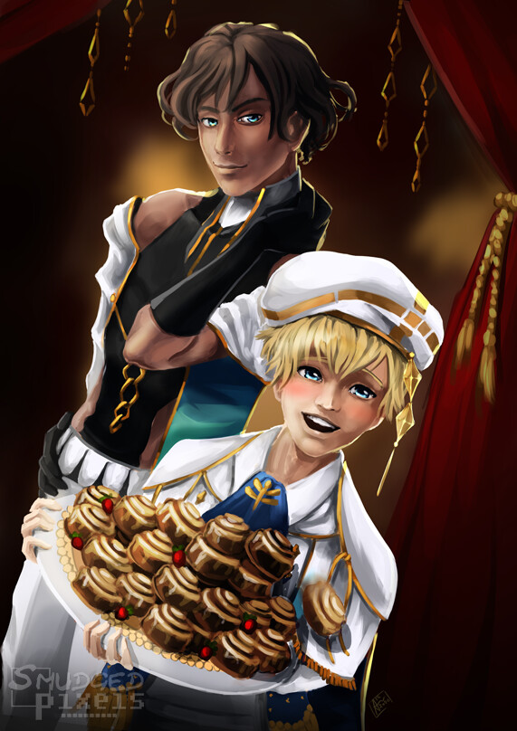 Andrea Mahaffey - Obey Me: Simeon and Luke fanart