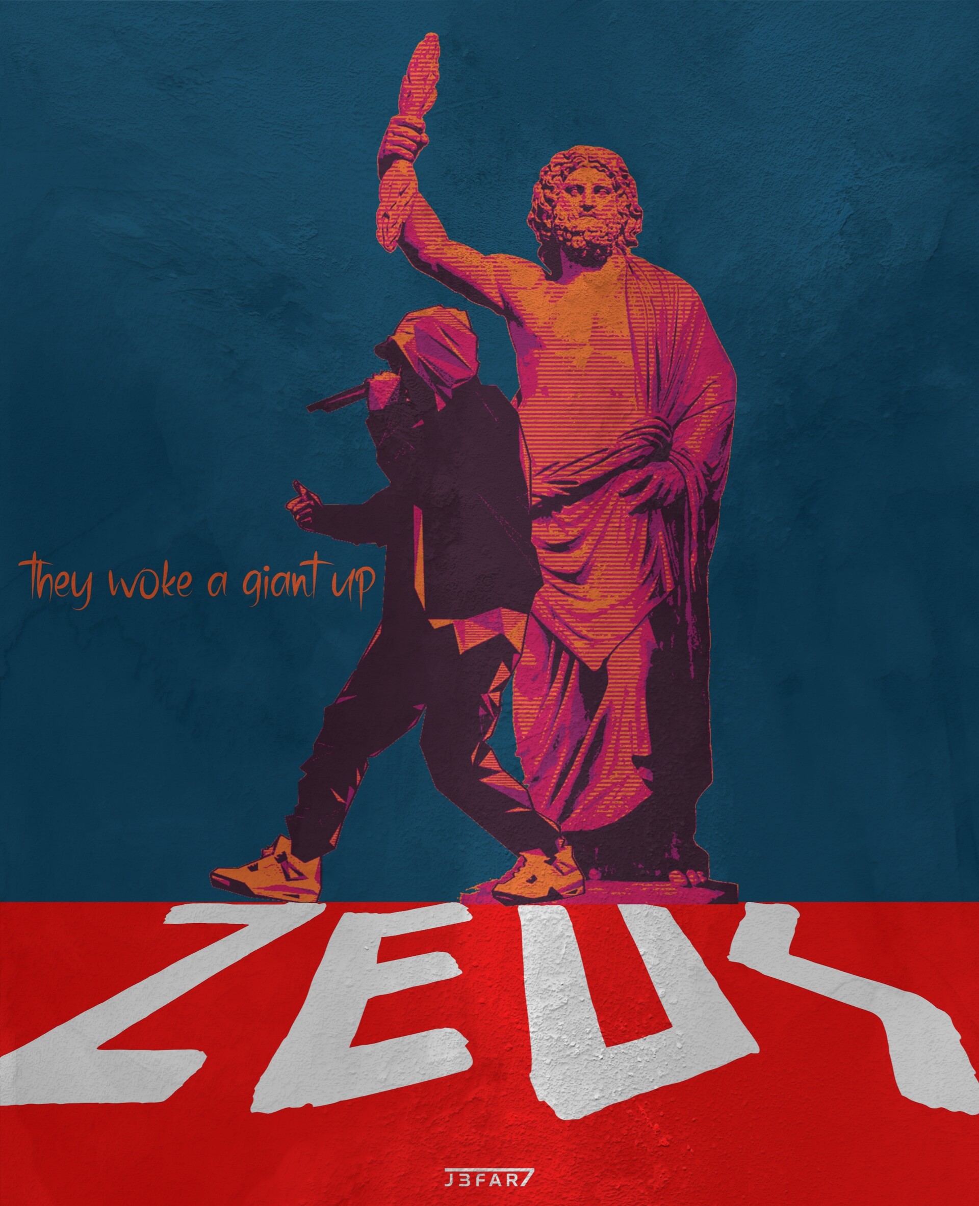 ArtStation - Eminem - ZEUS song poster
