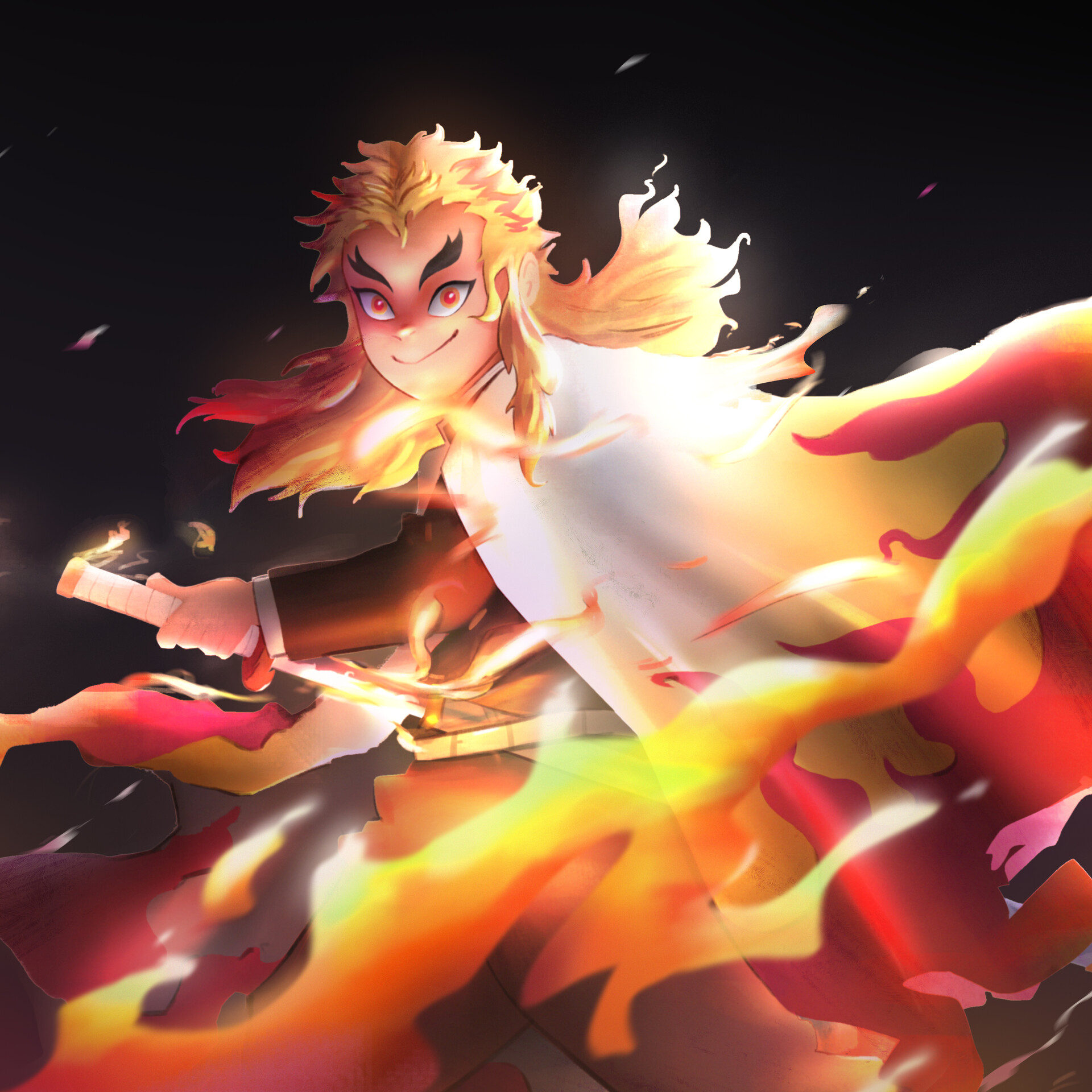 ArtStation - Fan Art : Kyojuro Rengoku