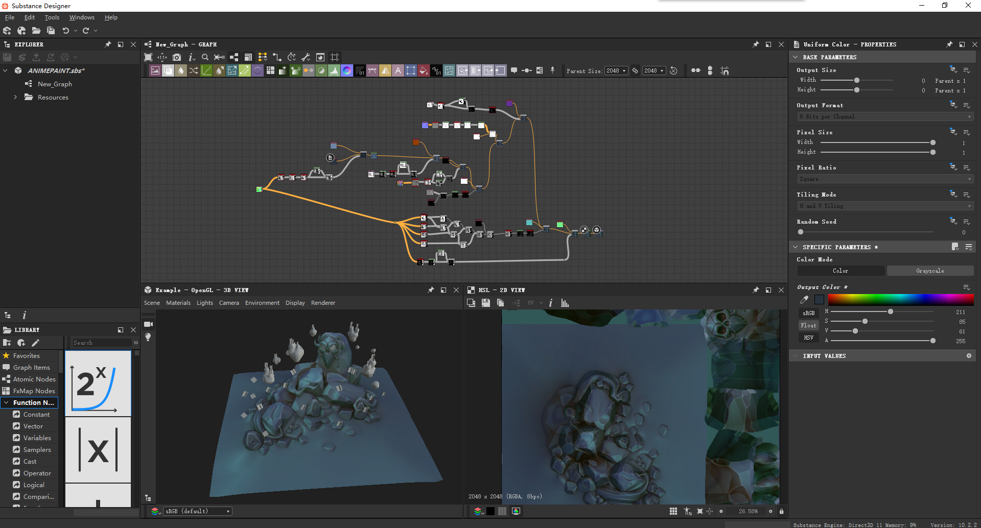 ArtStation - 对TR-Stylized Texture Generator的SD练习