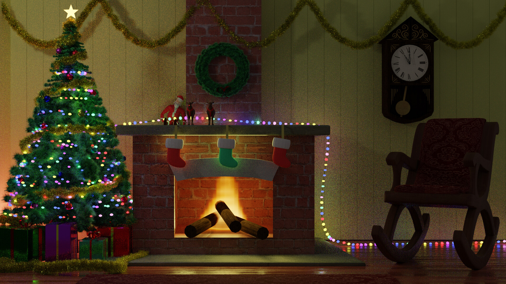 ArtStation - Christmas Scene