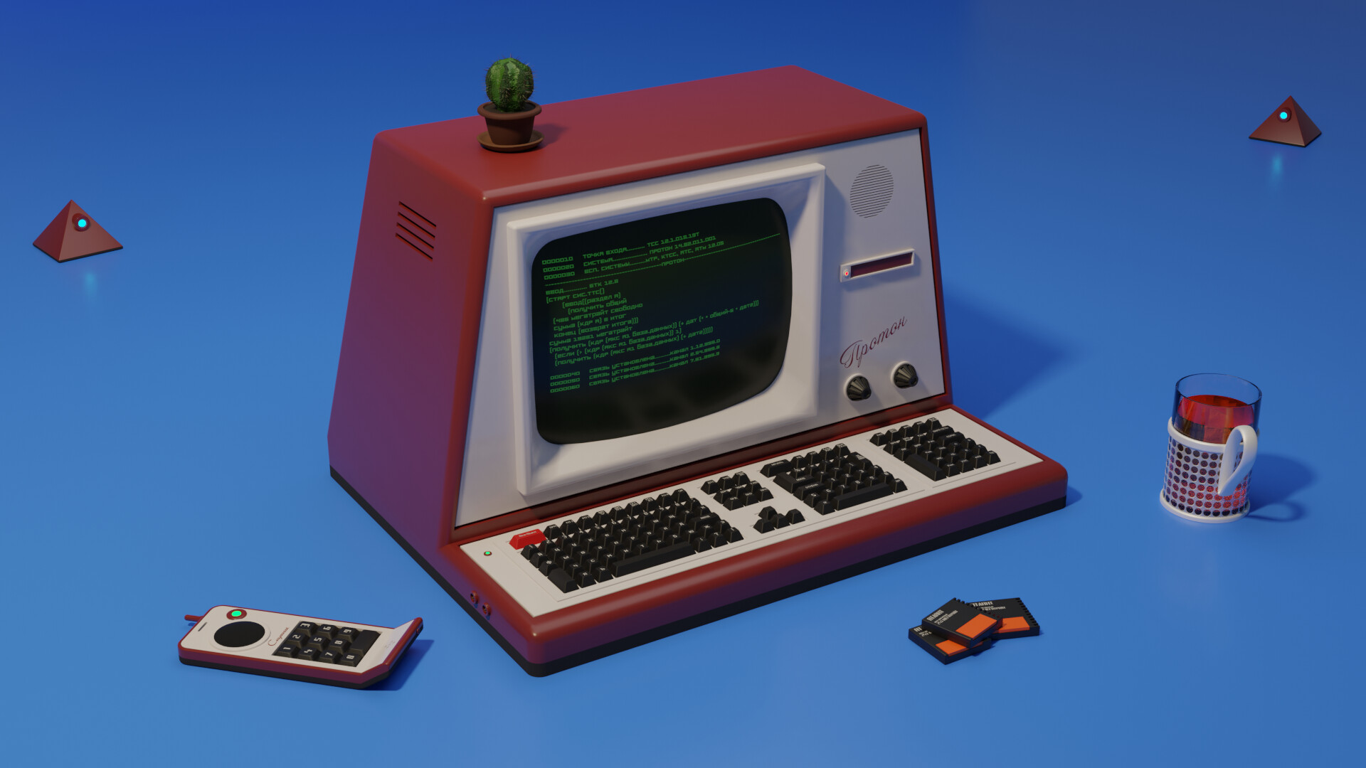 ArtStation - Retro-Futuristic Terminal
