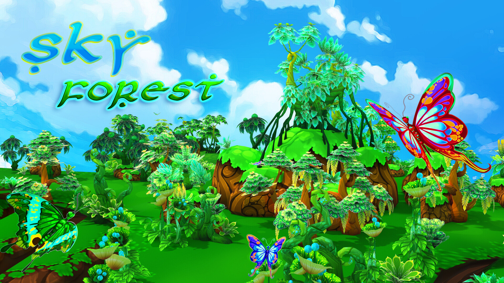 ArtStation - Fantasy Sky Forest