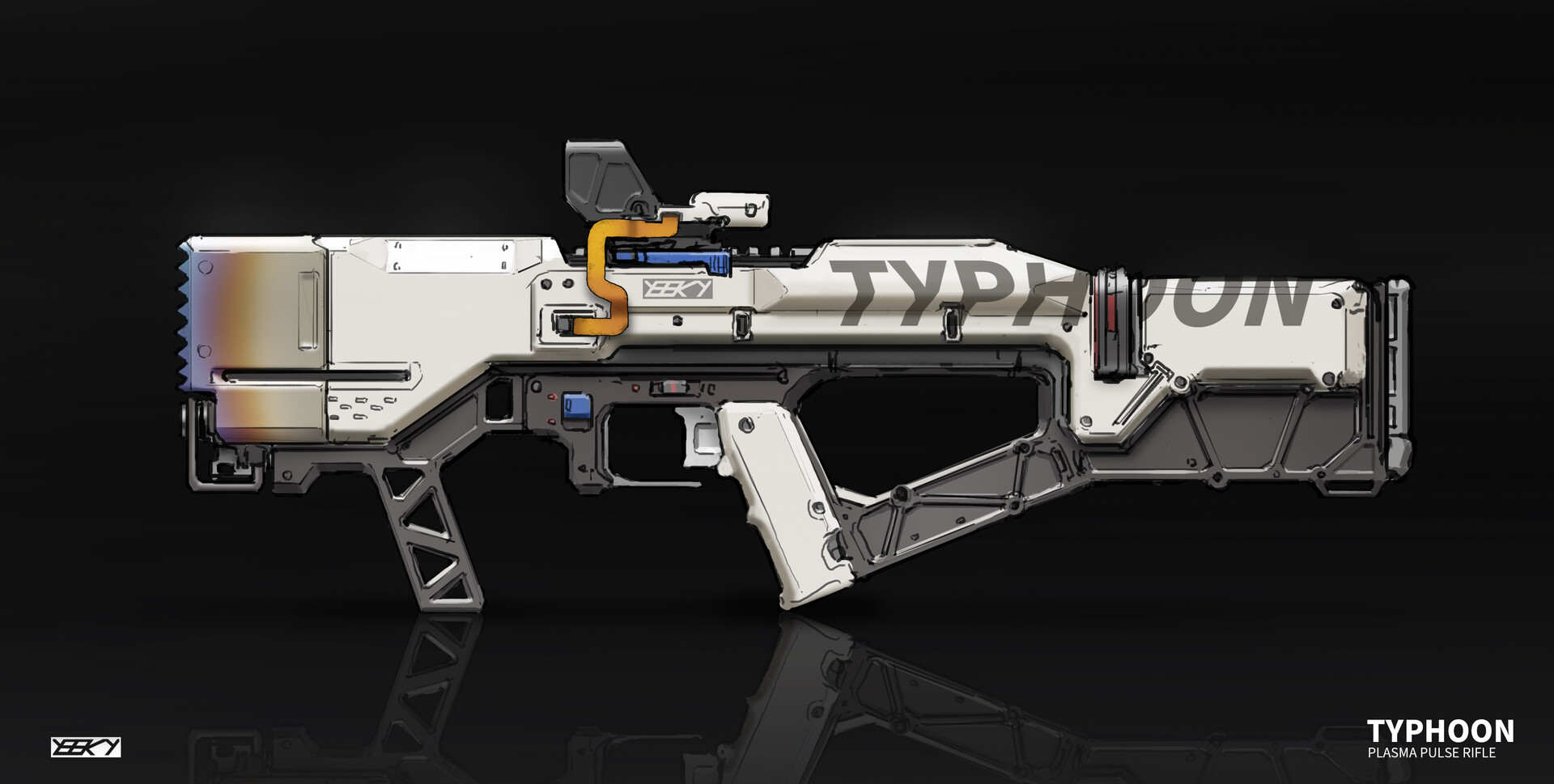 ArtStation - TYPHOON plasma pulse rifle
