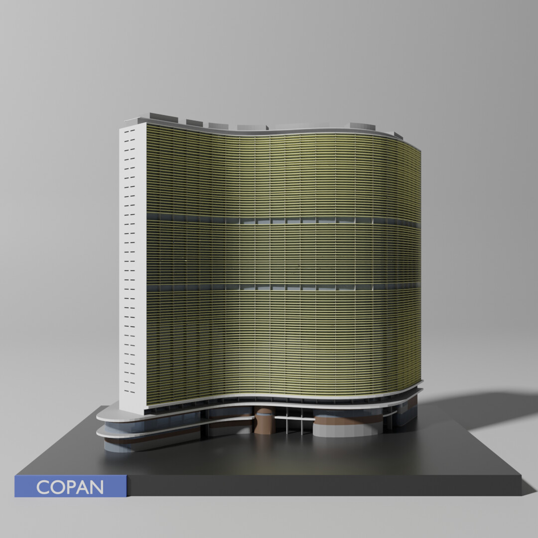 Eduardo Lusa - Cheguei em São Paulo da garoa - City and monument models