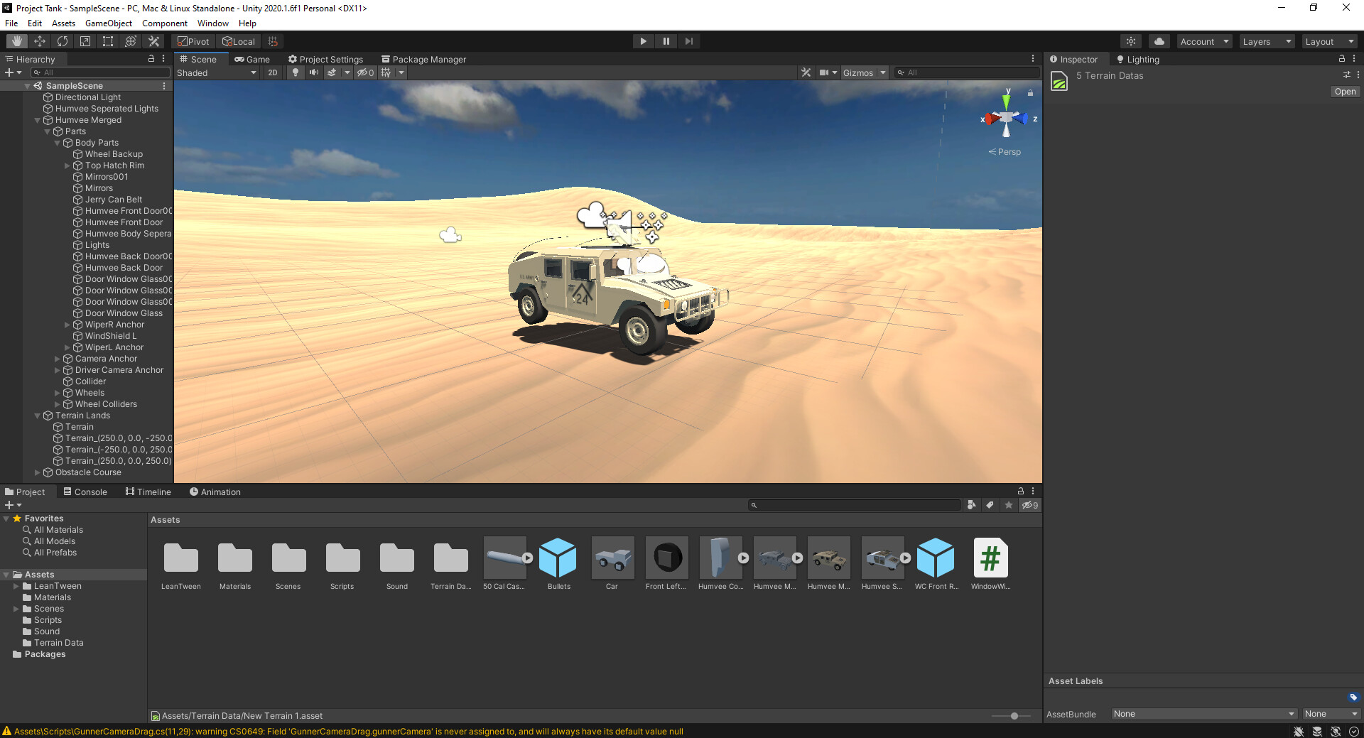 Bo Yu - Humvee Driving Mini Game