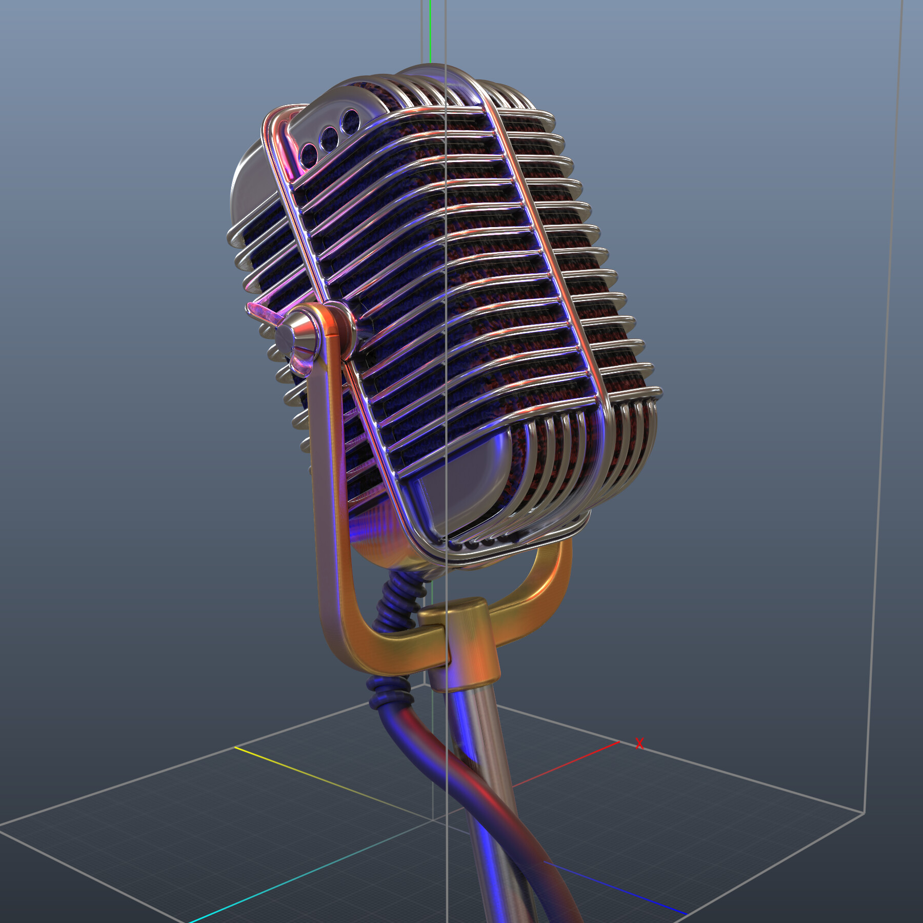 ArtStation - Vintage microphone