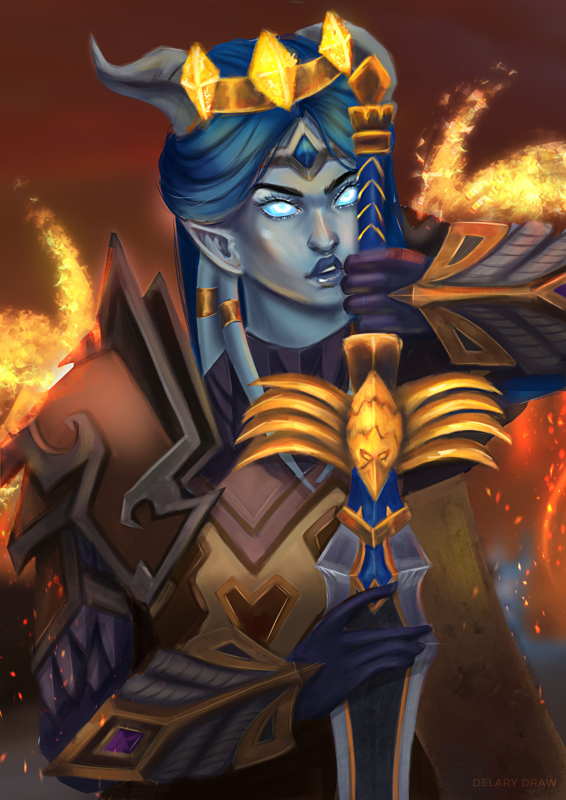 ArtStation - Thalanne, Draenei Paladin