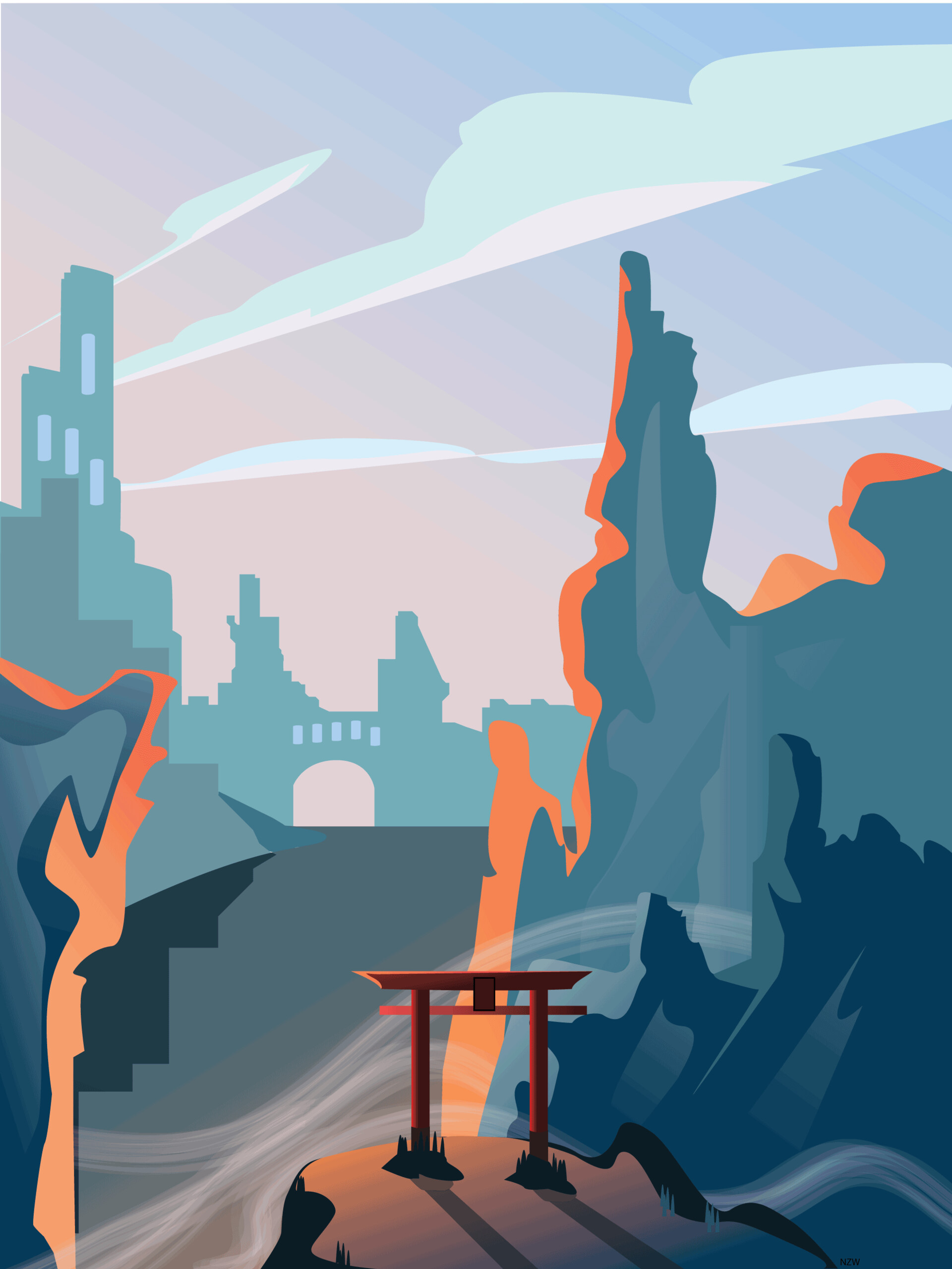 ArtStation - Landscape Vector Illustration