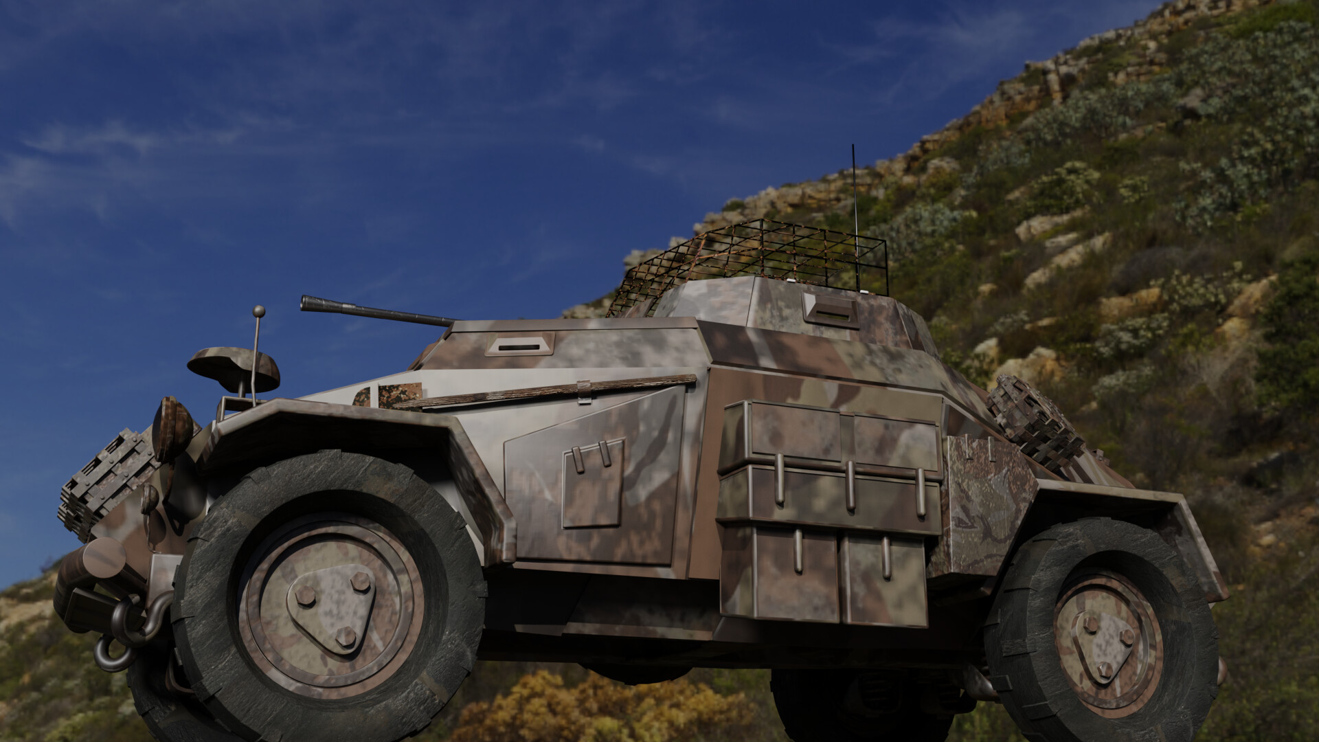 ArtStation - SD-KFZ-222 Vehicle