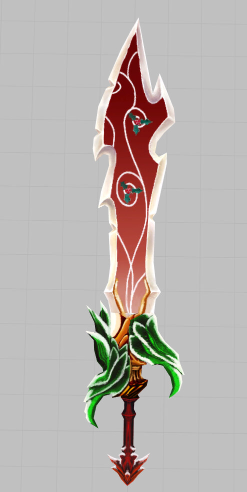 ArtStation - Xmas sword texture