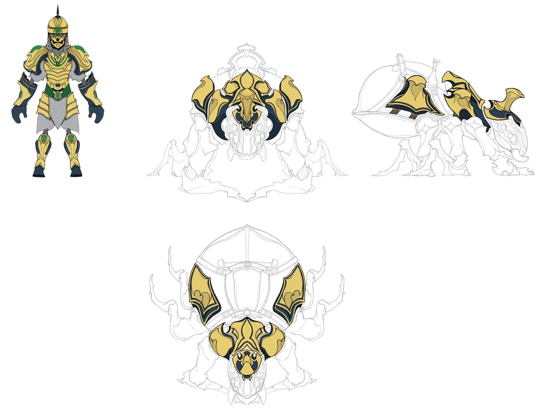 Emmanuel Malin - Warlords of Aternum - Undead Army concepts