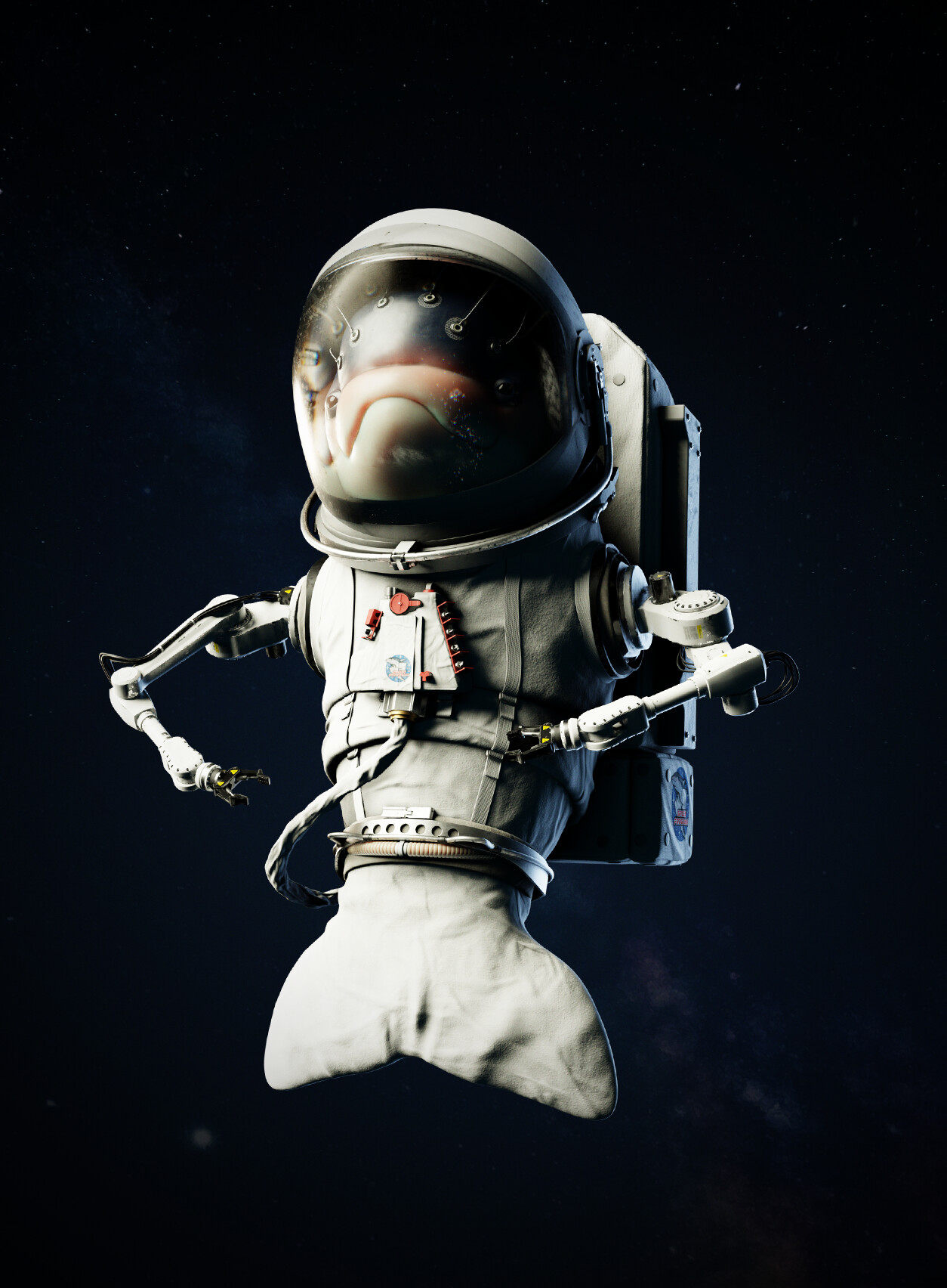 ArtStation - Dolphin in Space