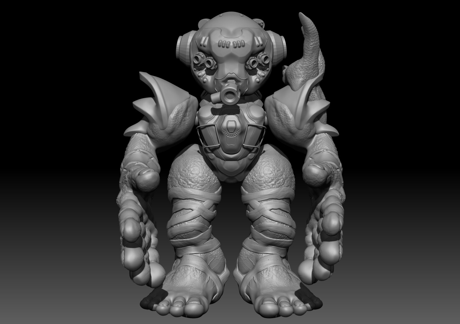 ArtStation - Techno dwarf concept design