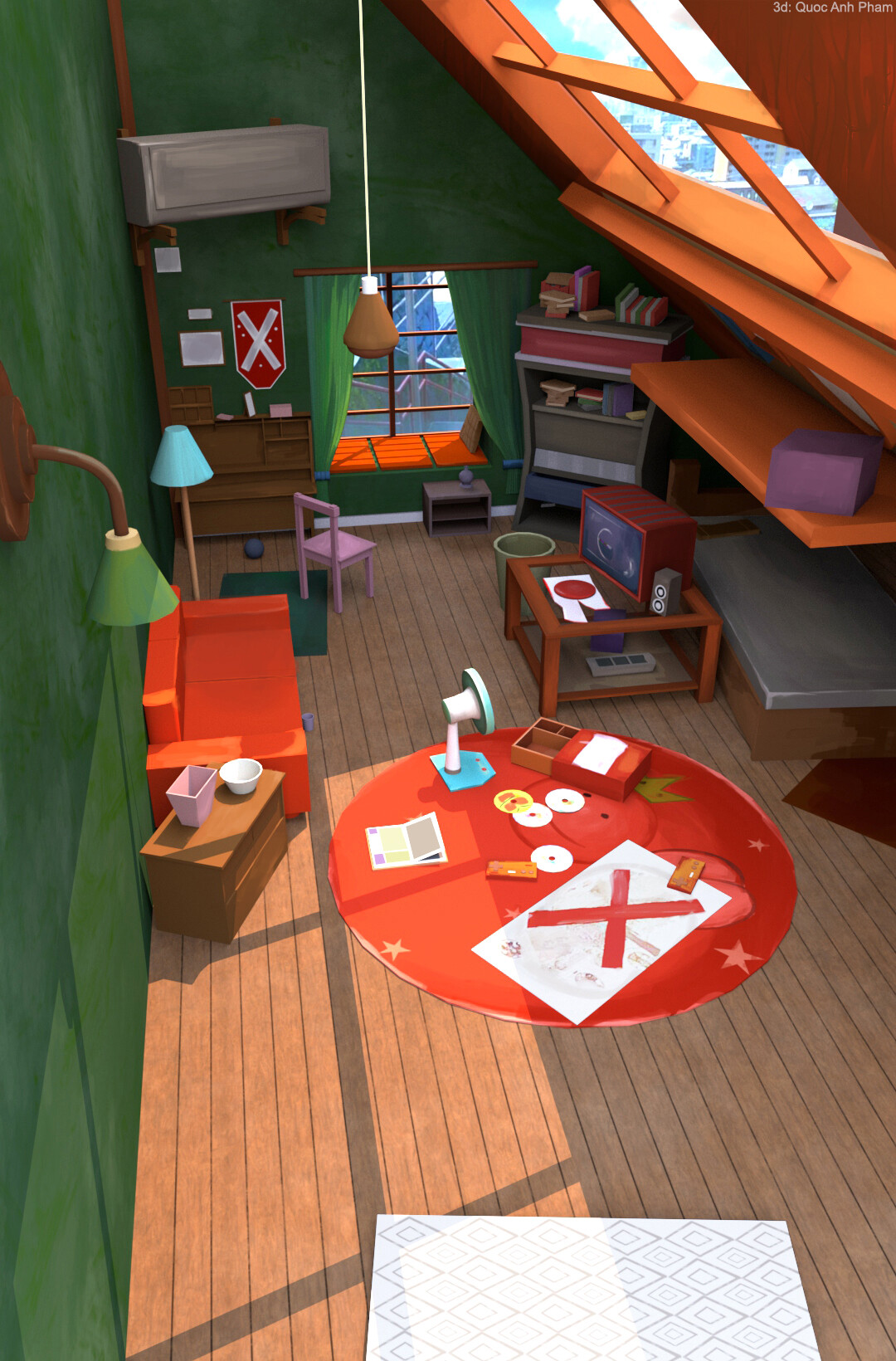 ArtStation - Roof Room