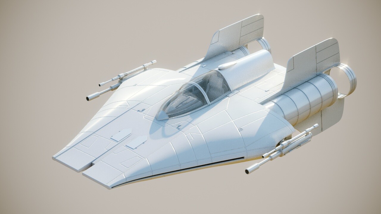 ArtStation - RZ-1 A-wing interceptor