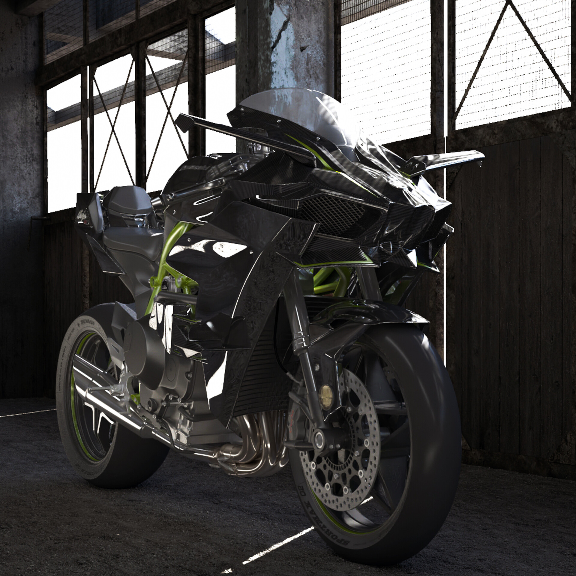ArtStation - Kawasaki Ninja H2r