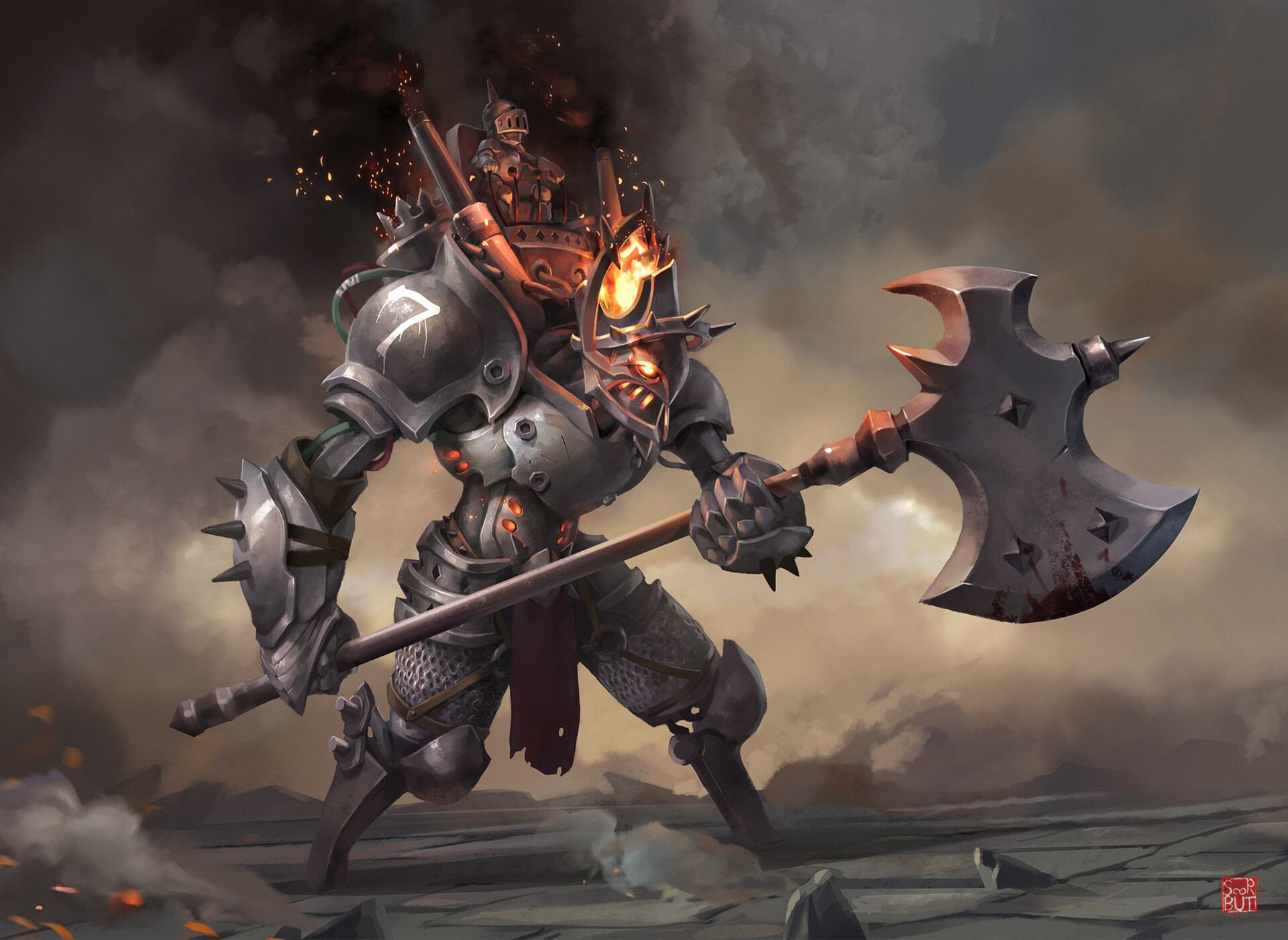 ArtStation - Medieval Mecha Gladiator