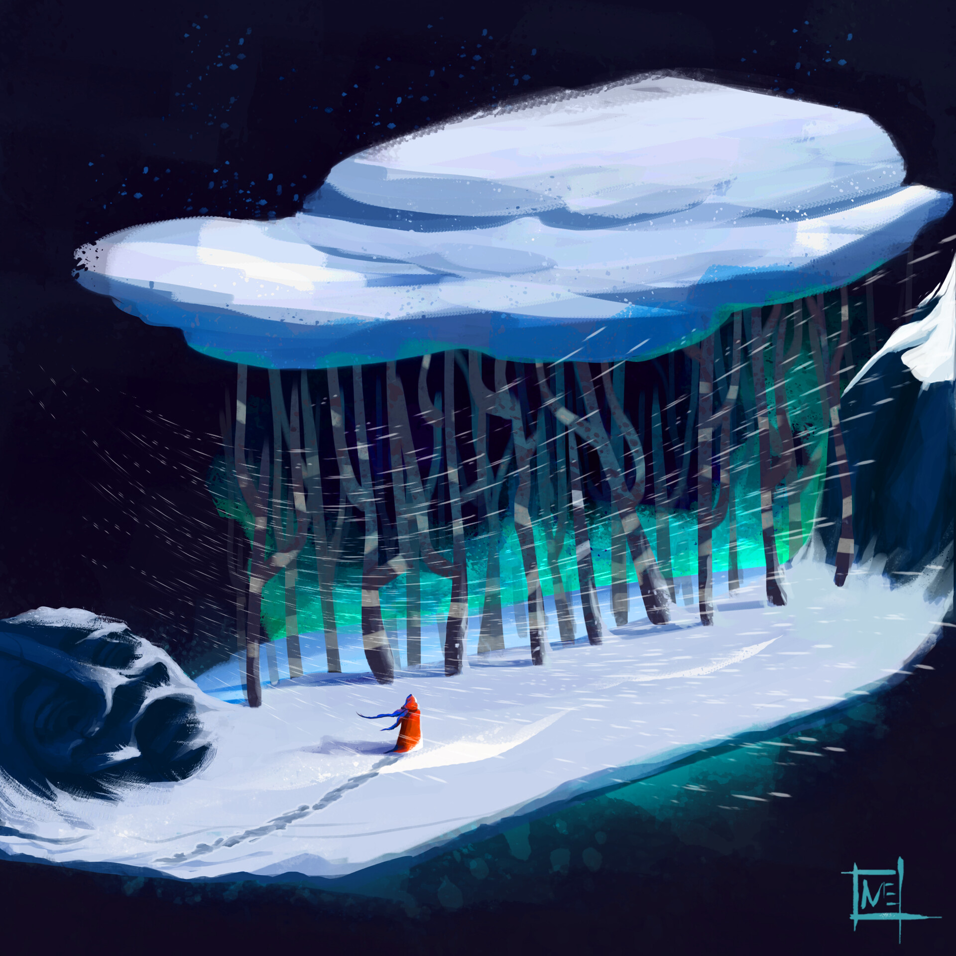 ArtStation - Fire in the storm