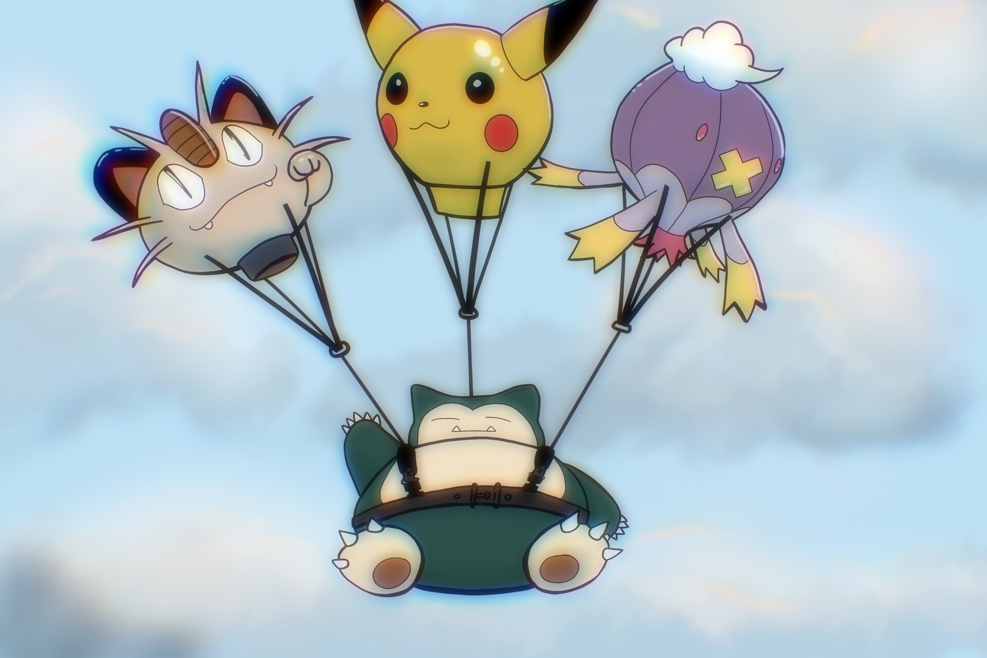 ArtStation - Flying snorlax