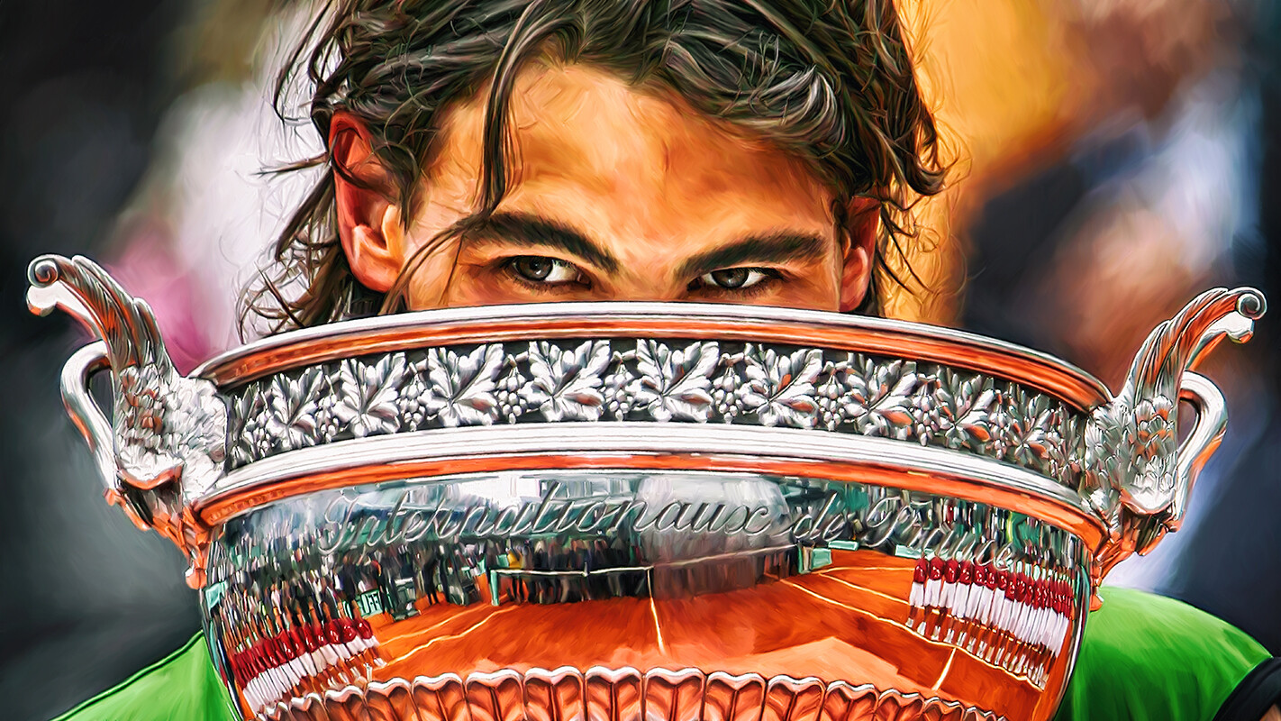 Sam Brannan - Rafa Nadal and his first Rolamf Garros trophy. Digital ...