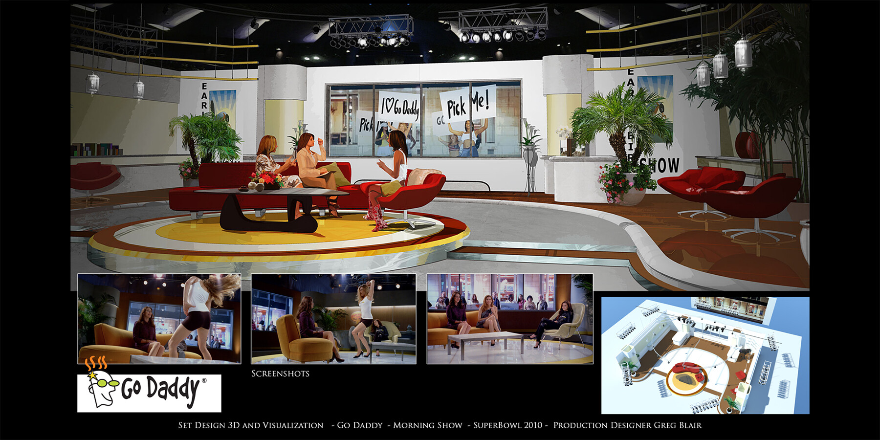 David Goodwin Artstation Portfolio - Go Daddy Commercial Set Design ...