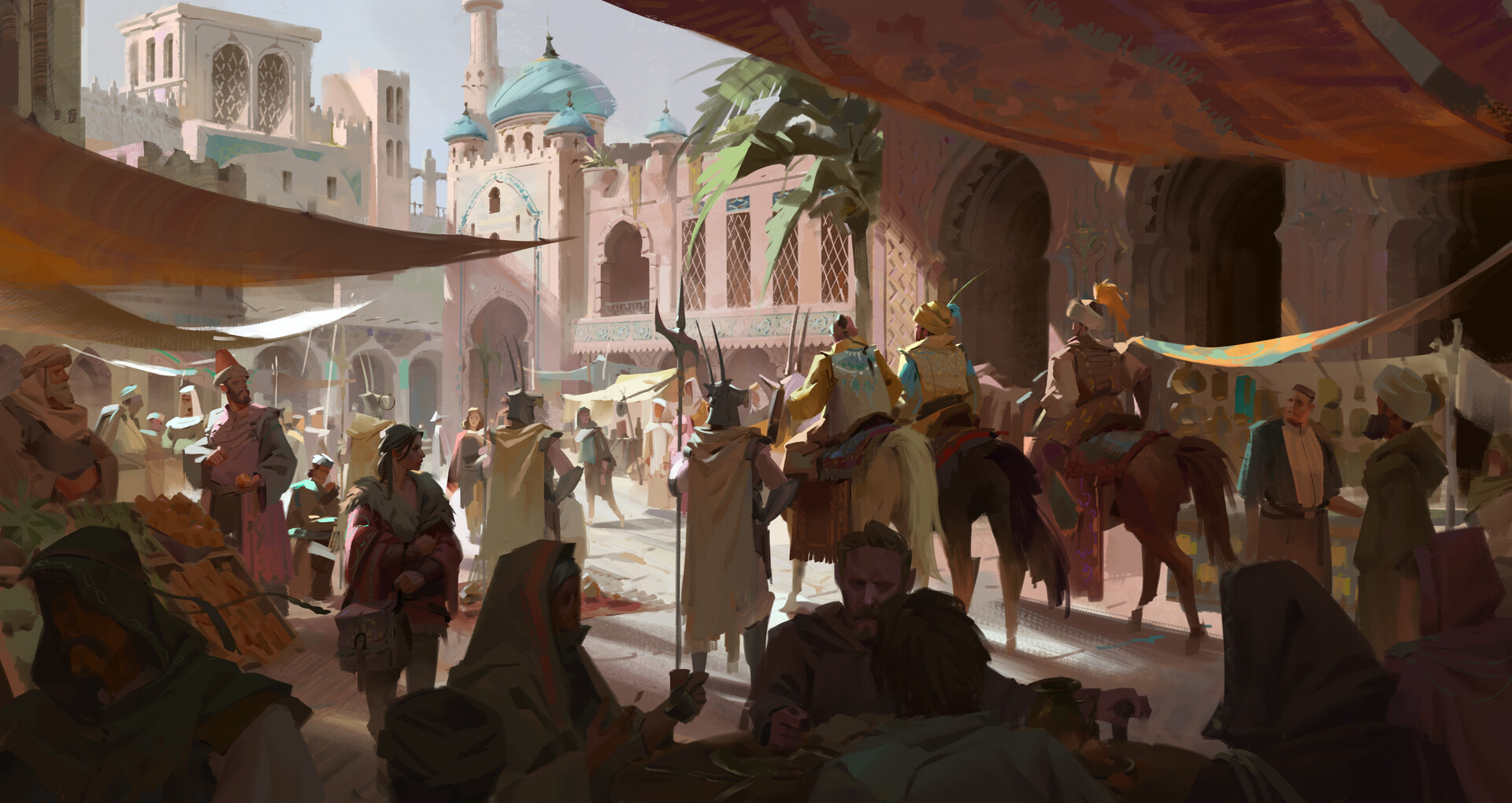 ArtStation - At the bazaar
