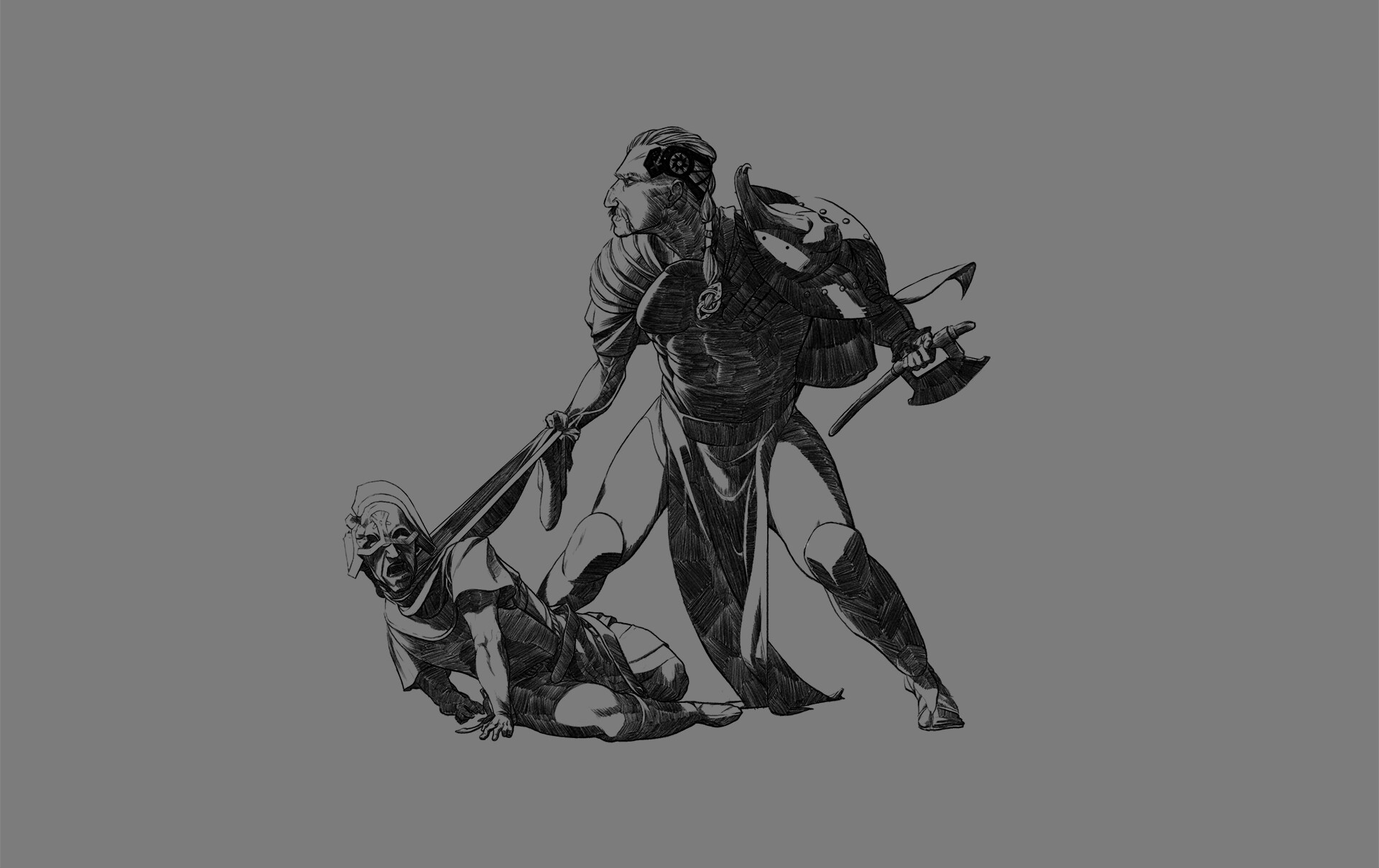 ArtStation - Gladiator Win - Sketch