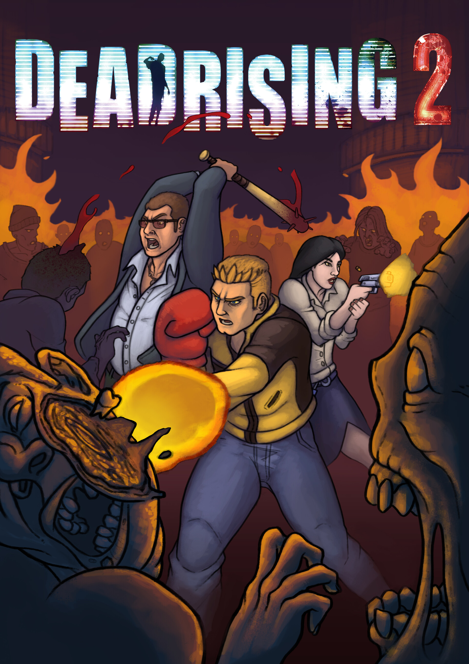 ArtStation - Dead Rising 2 Cover exercise, Javier Quintana