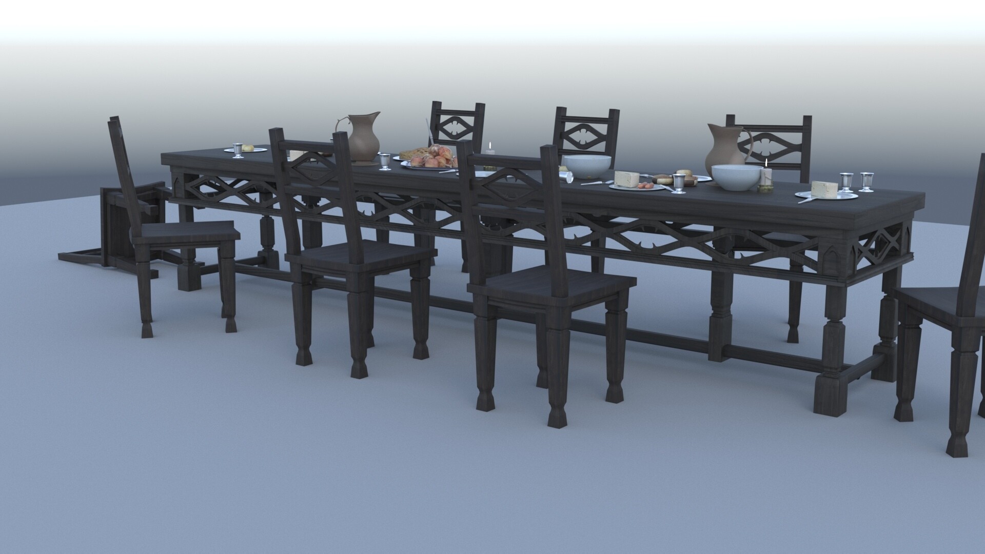 ArtStation - 3D model dining table