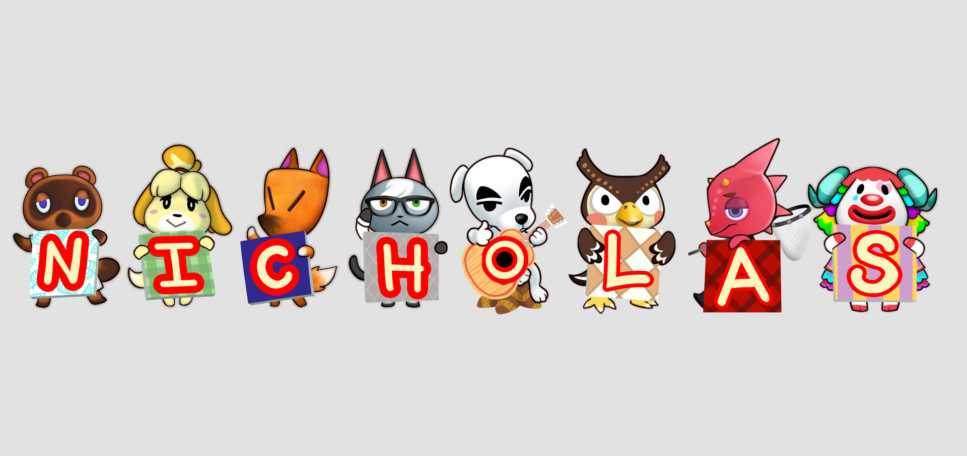 ArtStation - Commission- Animal Crossing Name Banner